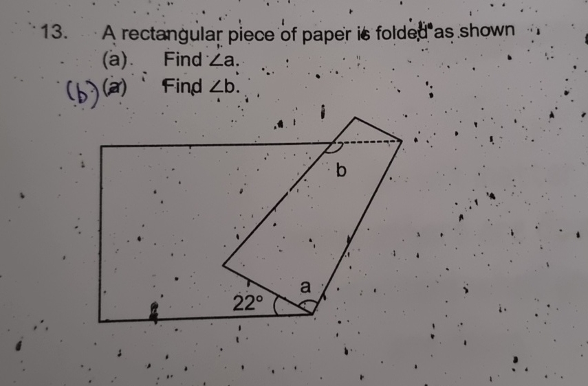 Solved A rectangular piece of paper is folded shown(a) ﻿Find | Chegg.com