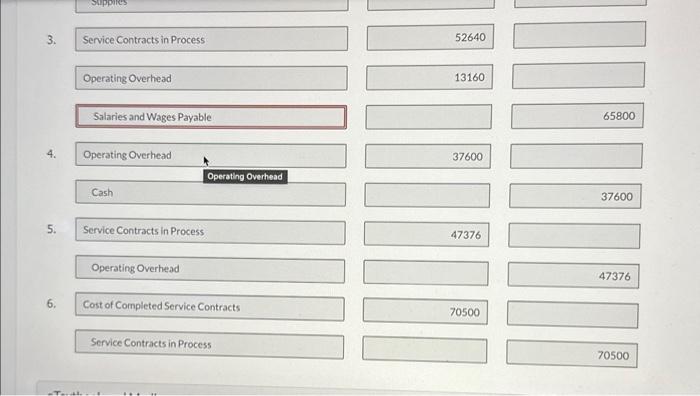 Solved Determine the balance of the Service Contracts in | Chegg.com