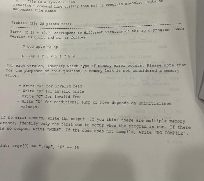 Solved Readlink Command Line Utility That Prints Resolved
