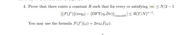 Solved Numerical Fourier Analysis Let DFT and IDFT denote | Chegg.com