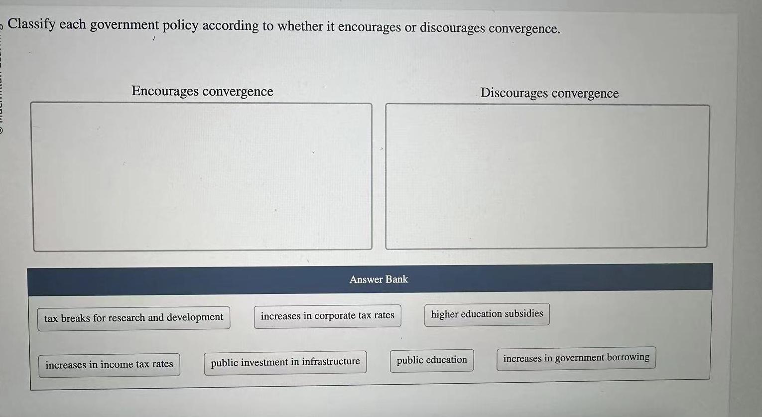 Solved Classify each government policy according to whether | Chegg.com