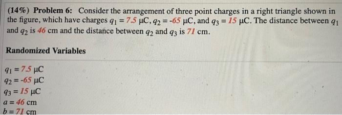 Solved (14\%) Problem 6: Consider the arrangement of three | Chegg.com