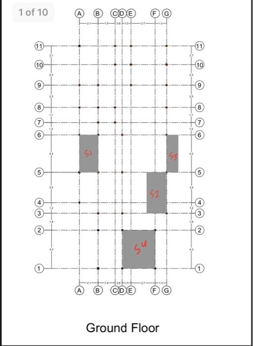 Solved One way between GF and 1st floor Cantliver Two and | Chegg.com