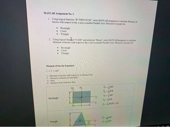 MATLAB Assignment No. 1. Using logical function "IF | Chegg.com