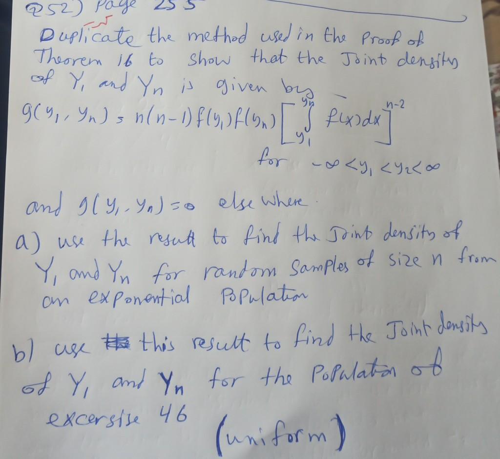 Solved 252) Page Duplicate the method used in the Proof of | Chegg.com