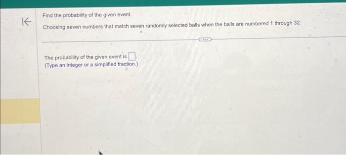Solved Find the probability of the given event. Choosing | Chegg.com