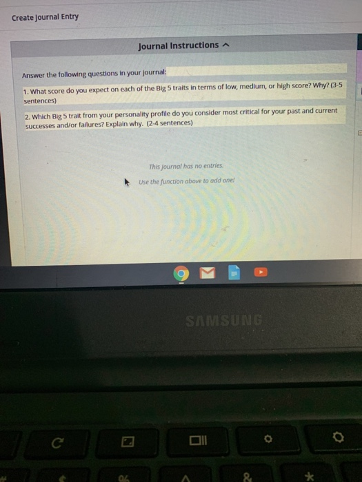 Solved Create Journal Entry Journal Instructions Answer the | Chegg.com