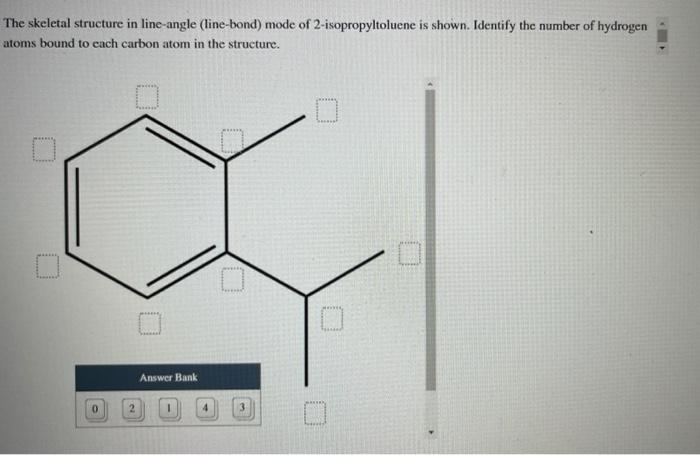 Solved The skeletal structure in line-angle (line-bond) mode | Chegg.com