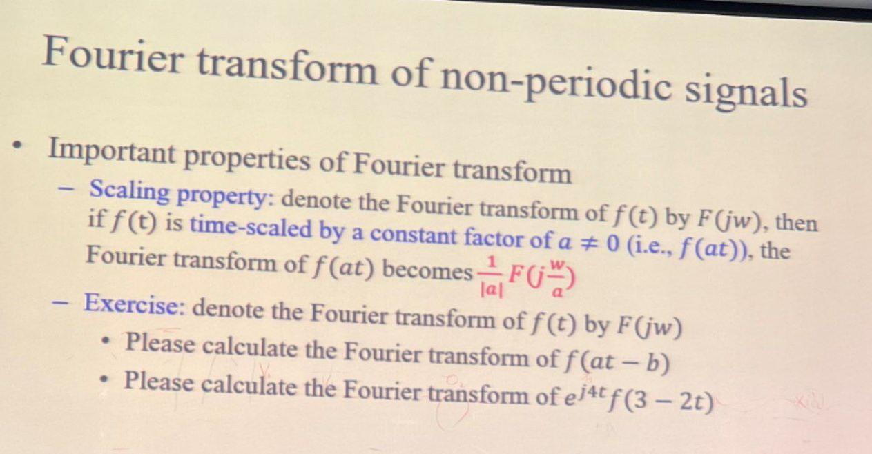 Solved Fourier transform of non-periodic signals - Important | Chegg.com