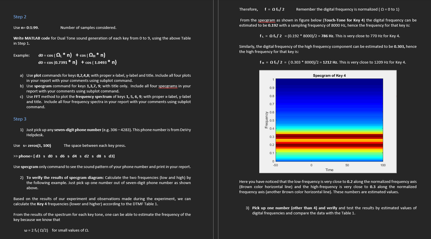 Solved Table 1: frequency (Hz)(column 1) ﻿: | Chegg.com