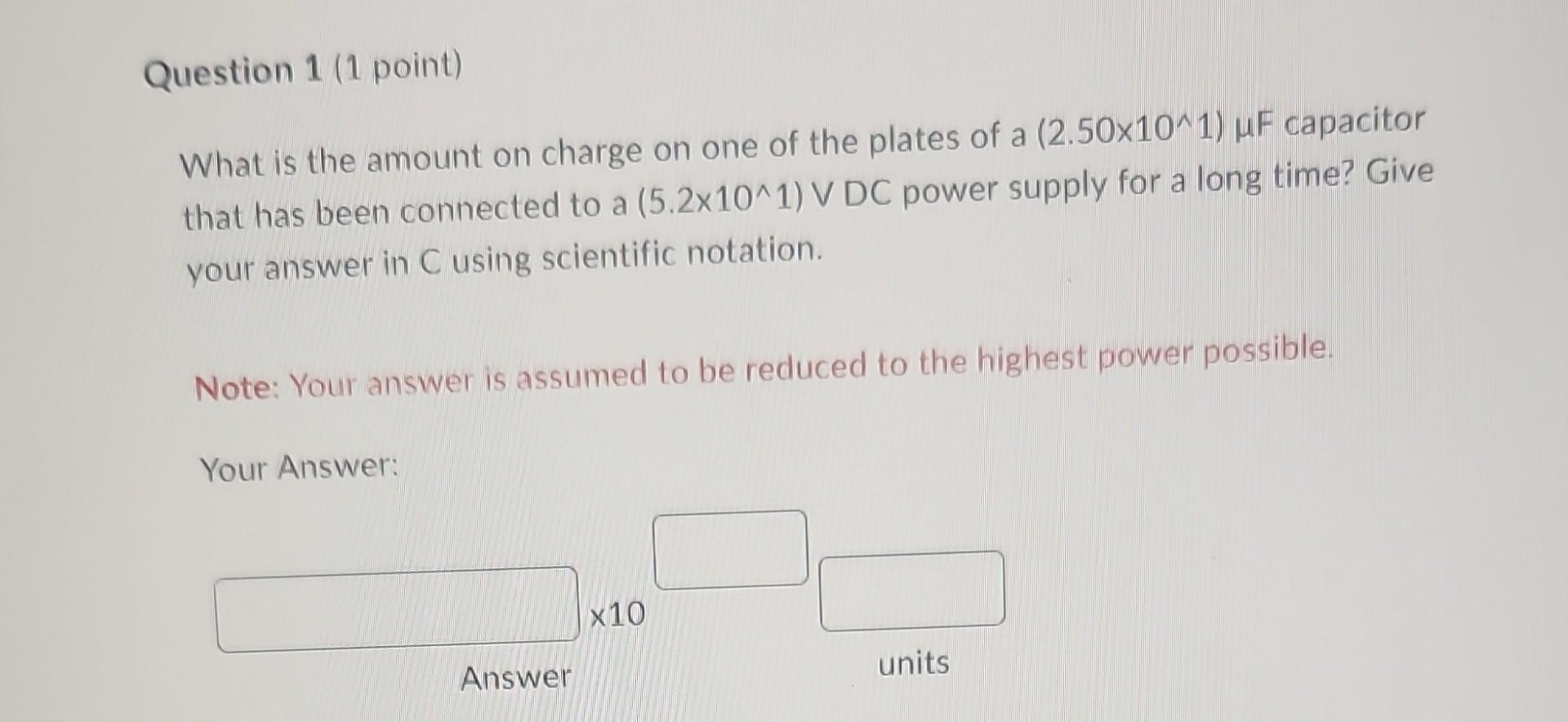 Solved What is the amount on charge on one of the plates of | Chegg.com