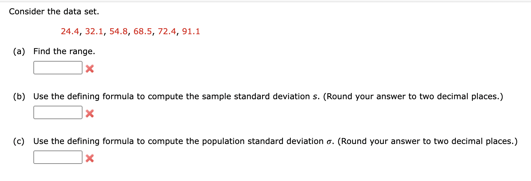 Solved Consider the data | Chegg.com