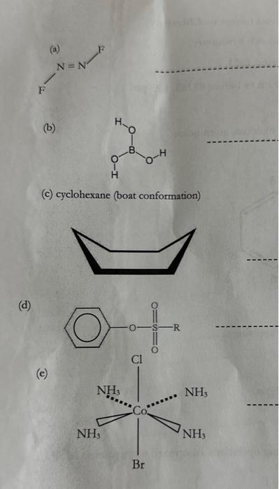Solved a) determine the point group of each moleculeb) state | Chegg.com