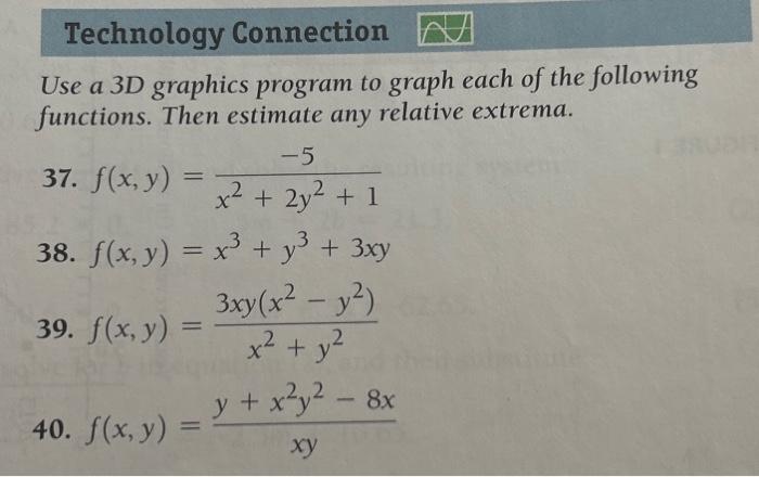 Solved 39 please Note: plot the function using Wolfram Alpha | Chegg.com