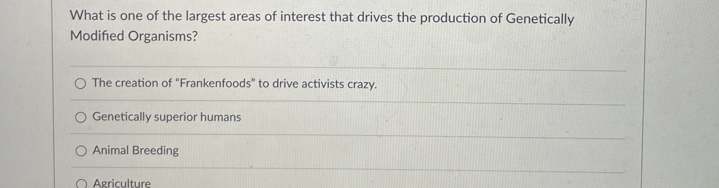Solved What is one of the largest areas of interest that | Chegg.com