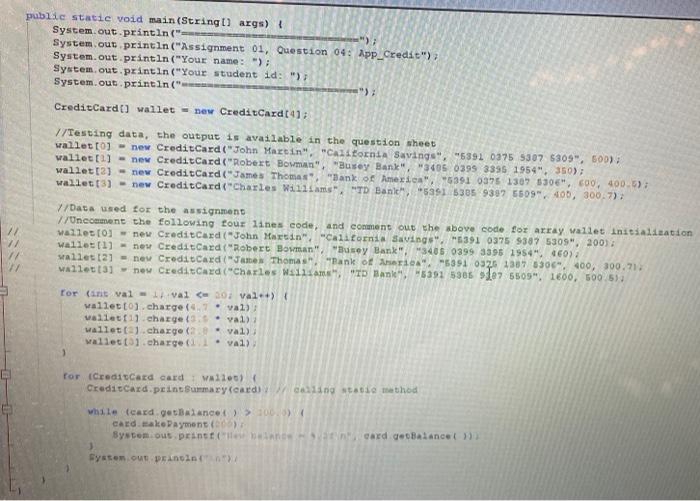 Solved 4. (40 pts) Use the following UML dlagram as a | Chegg.com