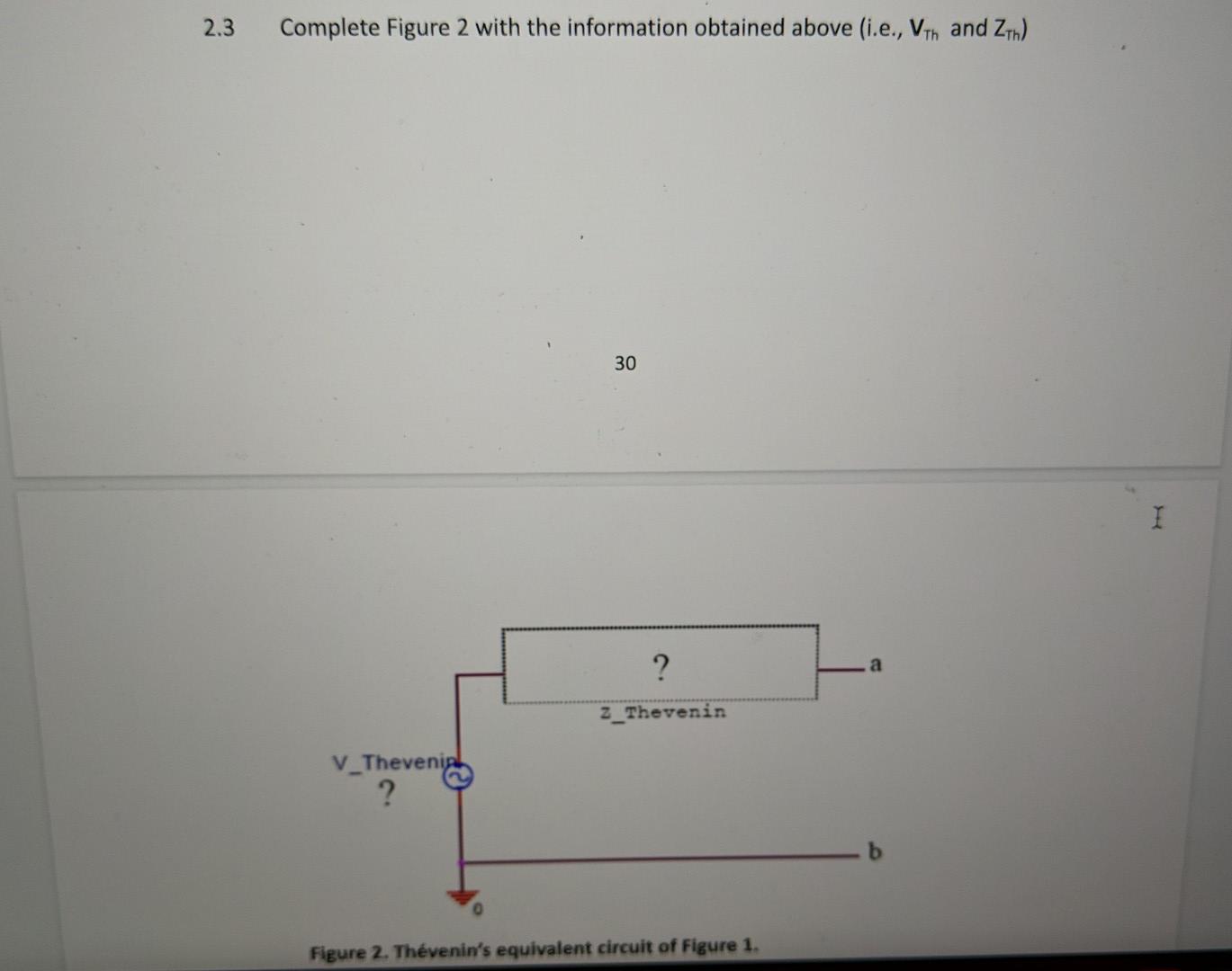 Solved 1. Using Thévenin's theorem, calculate VTH and ZTH | Chegg.com