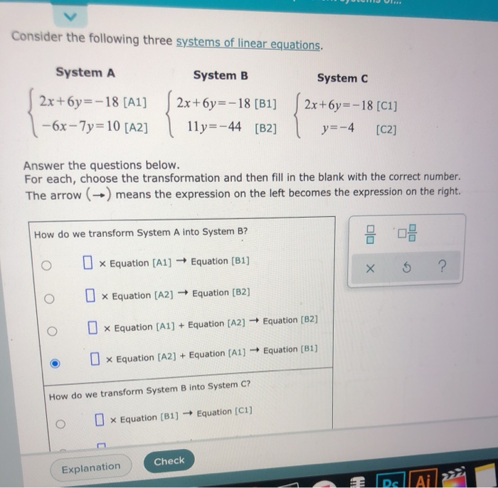 Solved Consider the following three systems of linear | Chegg.com