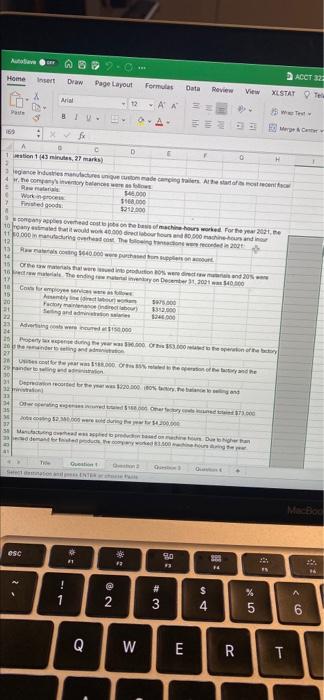 Solved Auto Home ACCT Insert DrawPage Layout Formulas Data | Chegg.com