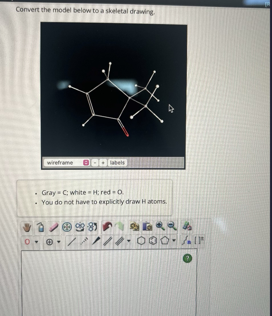 Solved Convert the model below to a skeletal drawing.Gray = | Chegg.com
