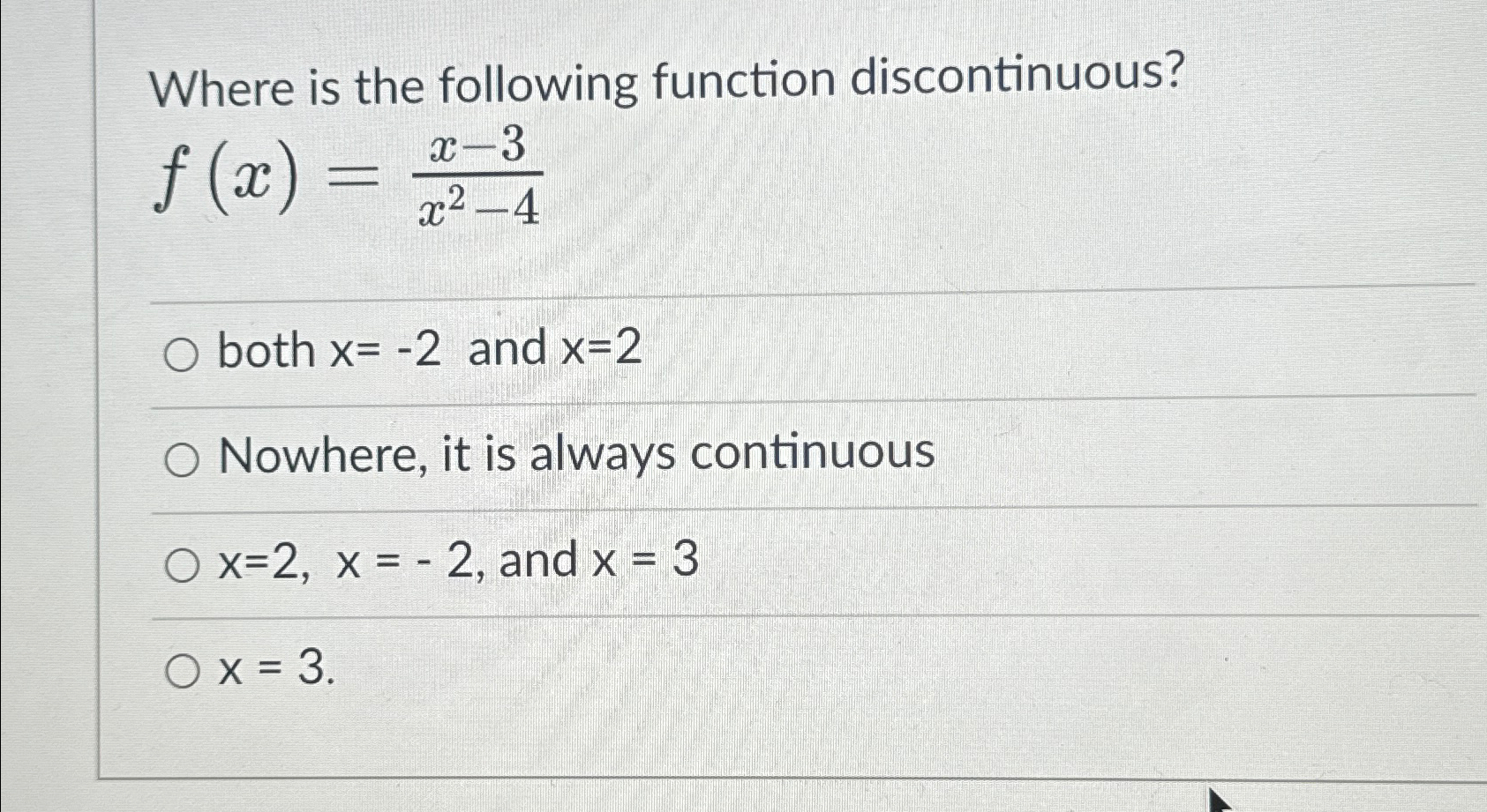 Solved Where is the following function | Chegg.com
