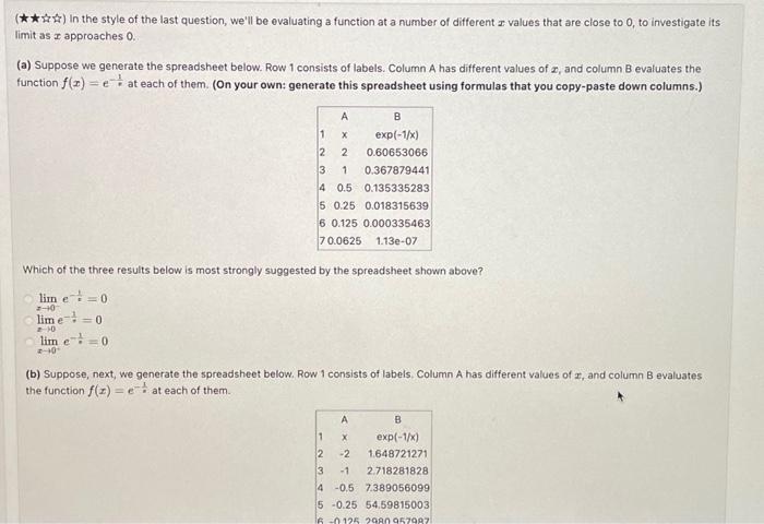 Solved limit as x approaches 0 . (a) Suppose we generate the | Chegg.com