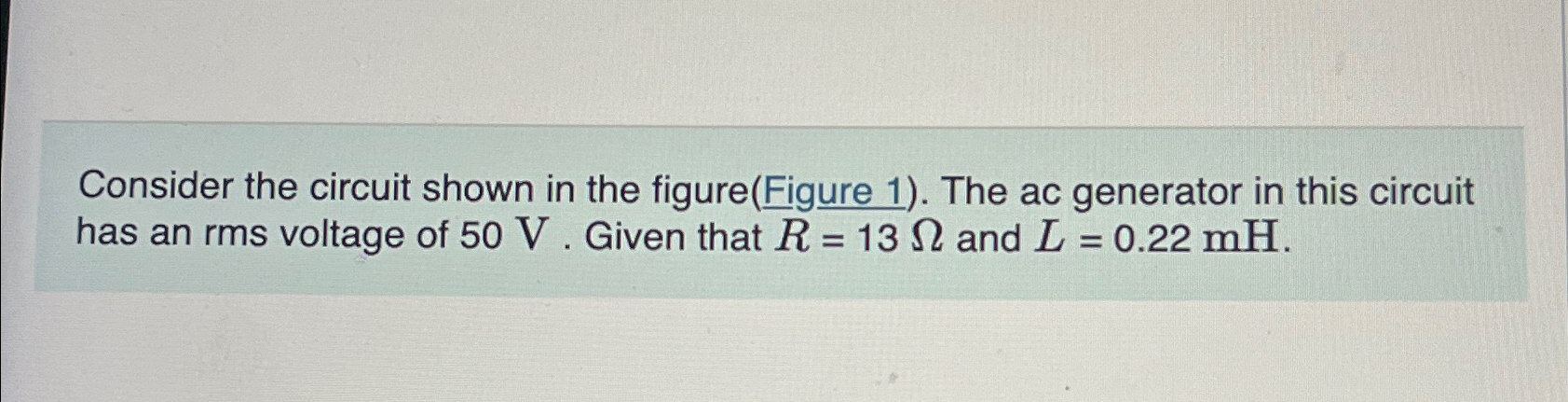 Solved Consider the circuit shown in the figure(Figure 1). | Chegg.com