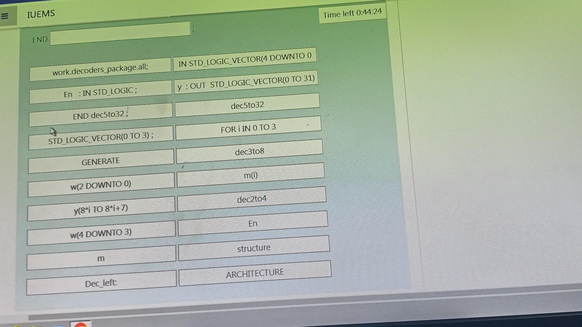Solved Consider the VHDL package containing the declaration | Chegg.com