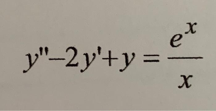 Solved et y"-2y+y' = 히 X | Chegg.com