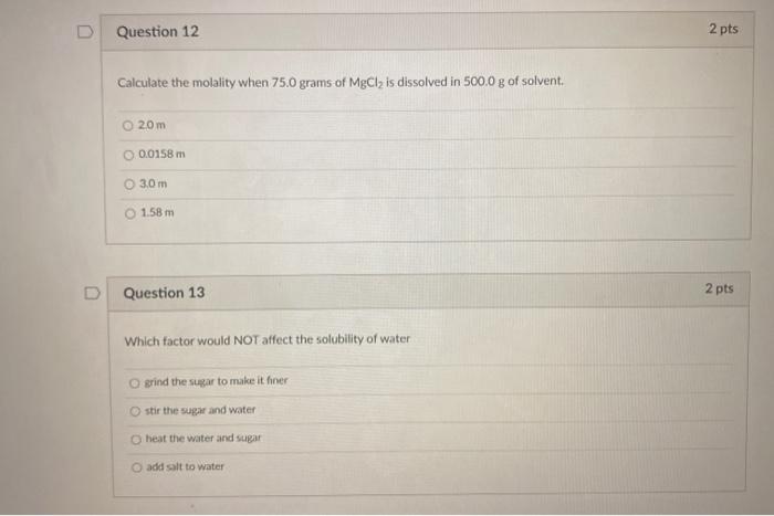 Solved Question 10 2 pts How many grams of Na2CO3 are | Chegg.com