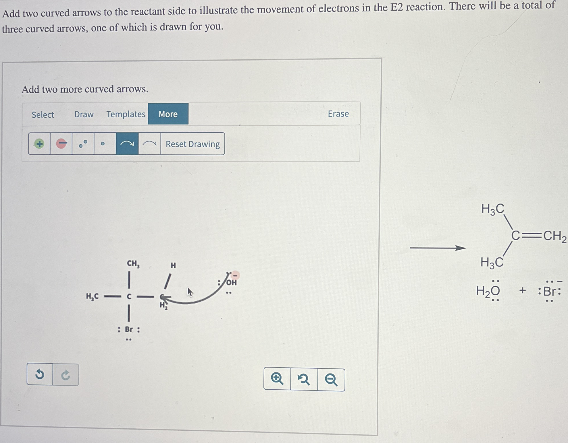 Solved Add two curved arrows to the reactant side to | Chegg.com