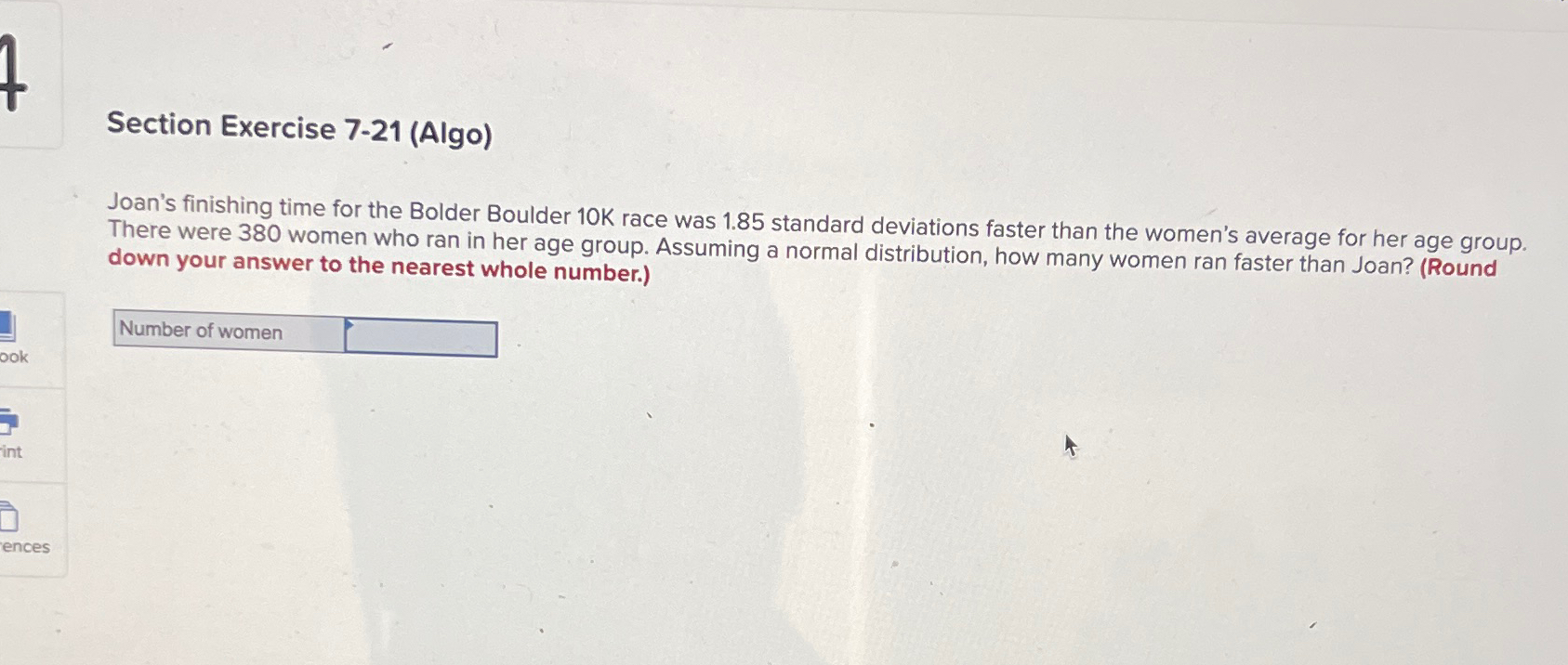 Solved Section Exercise 7-21 (Algo)Joan's finishing time for | Chegg.com
