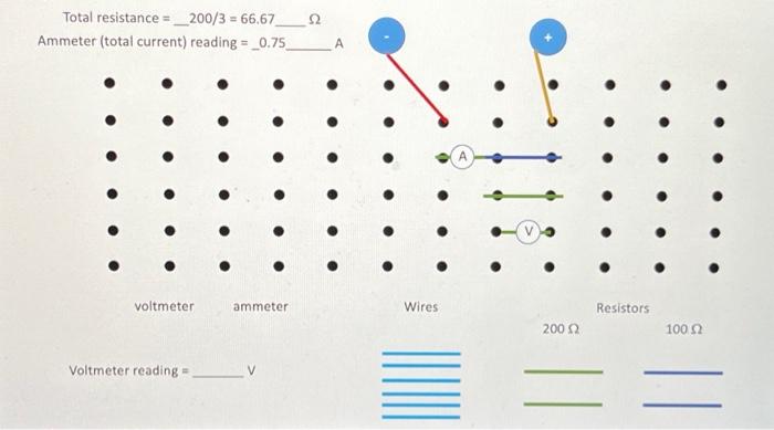 Solved Voltmeter reading = v | Chegg.com