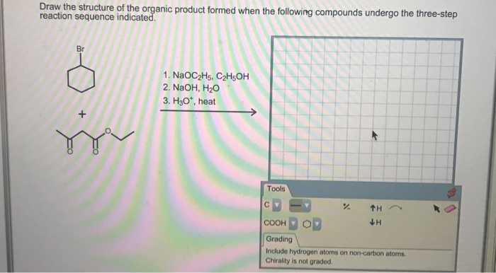 Solved Draw The Structure Of The Organic Product Formed When
