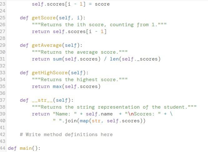 Solved Add Three Methods To The Student Class That Compare Chegg