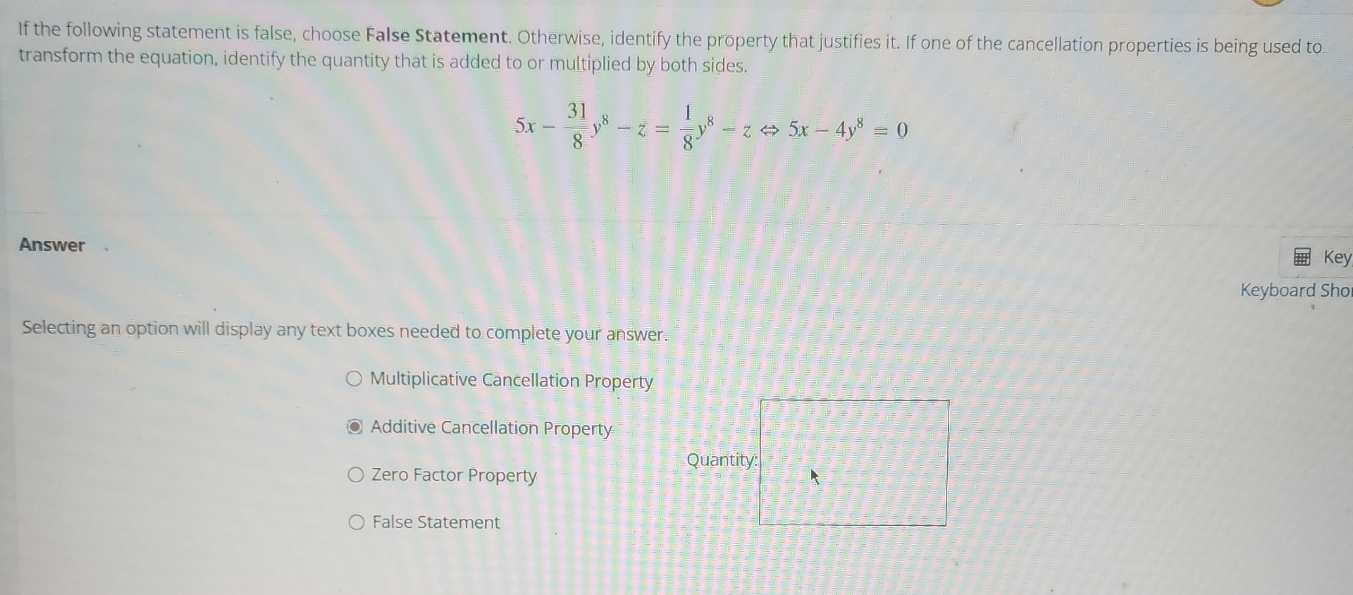 Solved If the following statement is false, choose False | Chegg.com