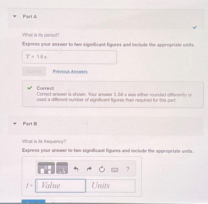 Solved Part A What is its period? Express your answer to | Chegg.com