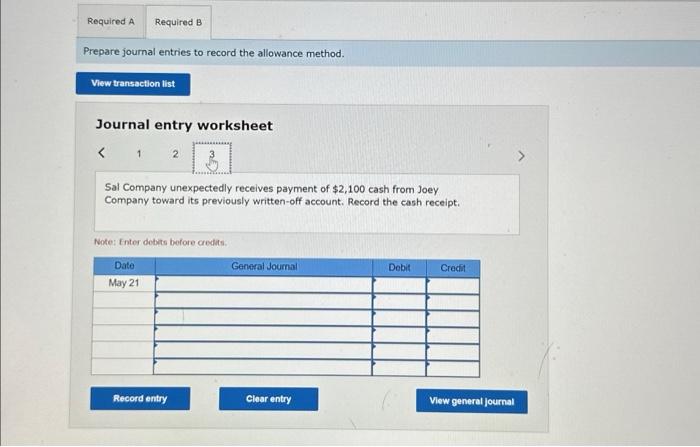Solved repare journal entries to record the following under | Chegg.com