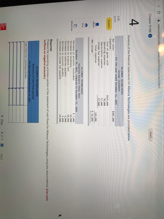 Solved - C newconnect.mheuation.com/flow/connect.html | Chegg.com