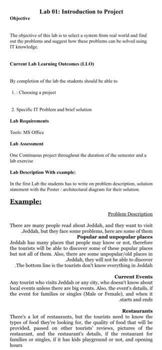 Solved Write a problem statement Of the project and describe | Chegg.com