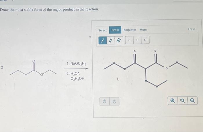 Solved Draw the most stable form of the major product in the | Chegg.com