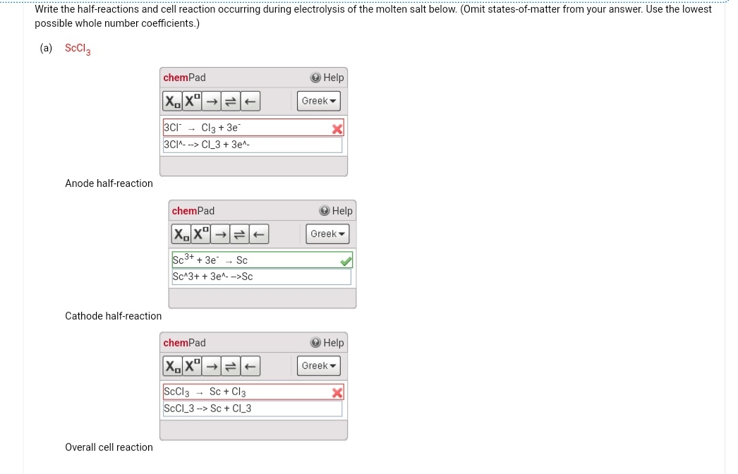 Solved Write the half-reactions and cell reaction occurring | Chegg.com