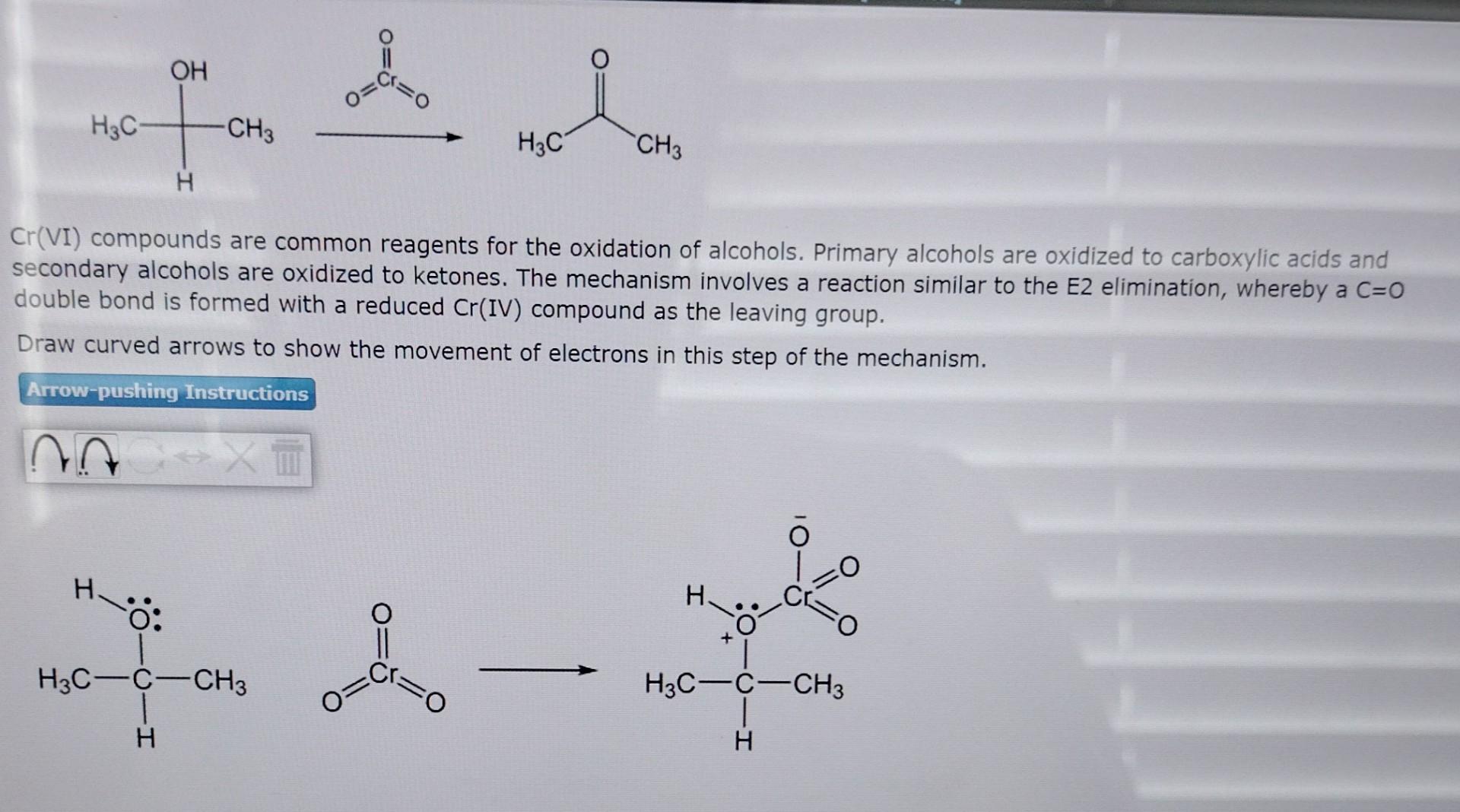 Solved Cr(VI) compounds are common reagents for the | Chegg.com