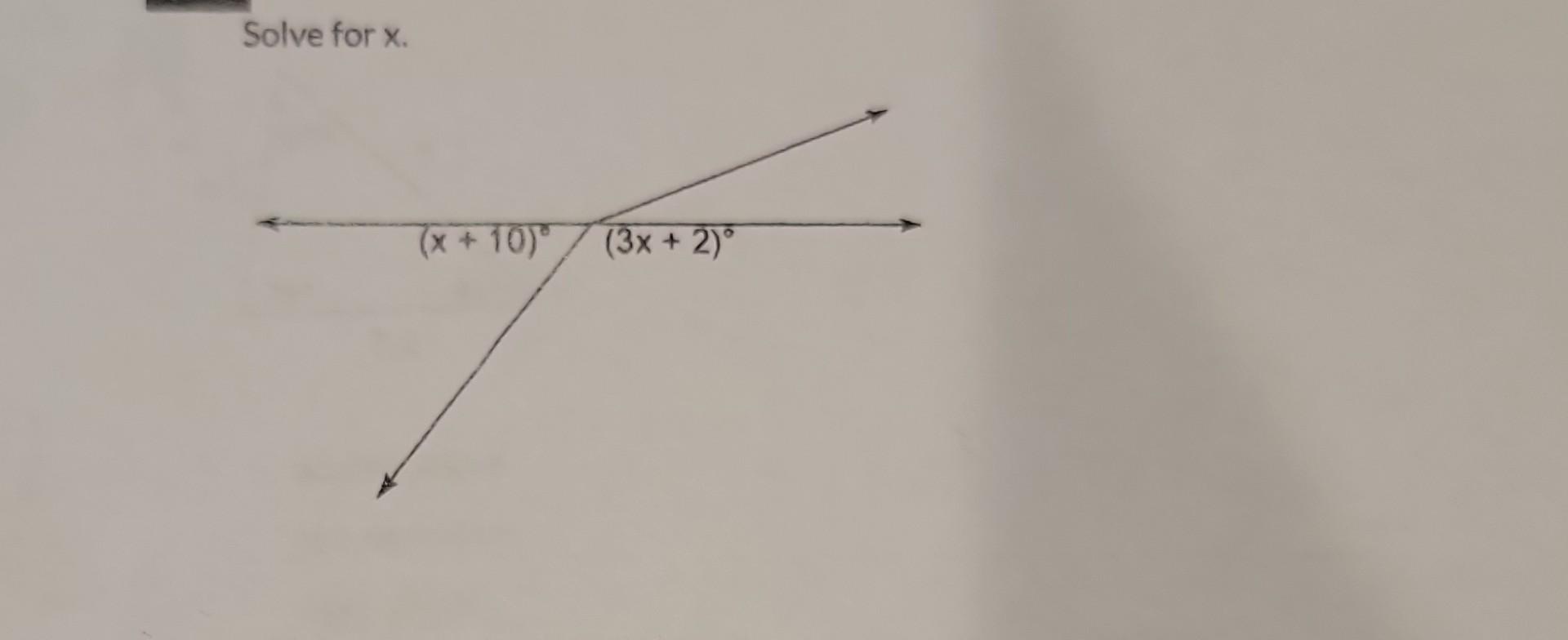 Solved Solve for x. | Chegg.com
