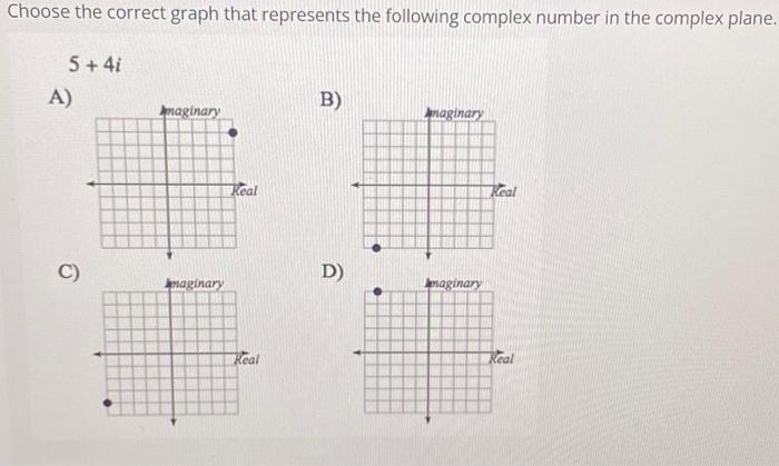 Solved Choose the correct graph that represents the | Chegg.com