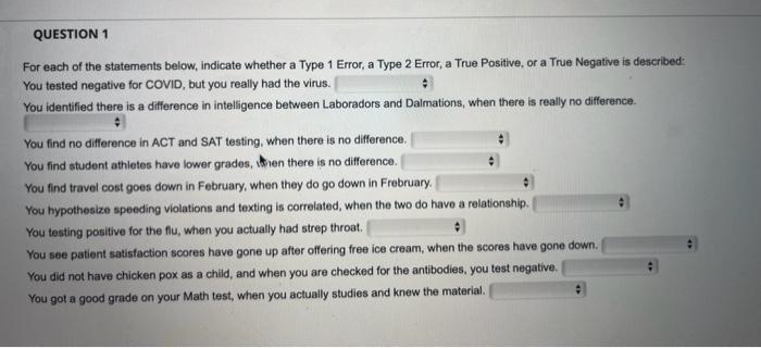 Solved For each of the statements below, indicate whether a | Chegg.com