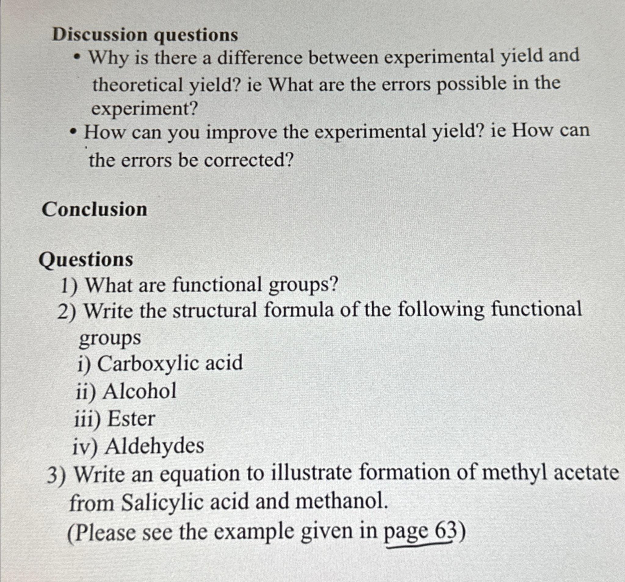 Solved Discussion questionsWhy is there a difference between | Chegg.com