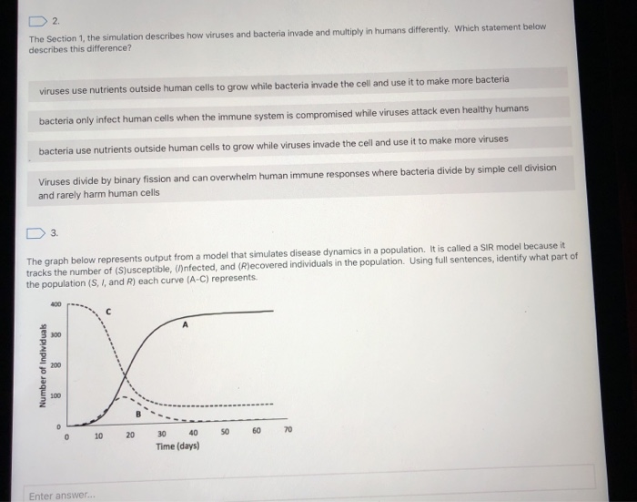 Solved D1 From the SimBio, lab you learned there are 5 | Chegg.com