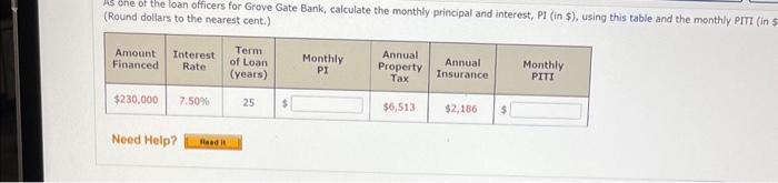 Solved (Round dollers to the nearest cent. Gate Bank, | Chegg.com