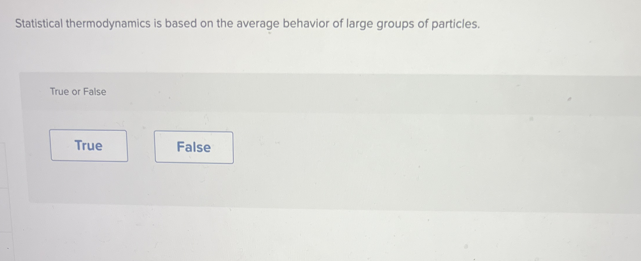 Solved Statistical thermodynamics is based on the average | Chegg.com